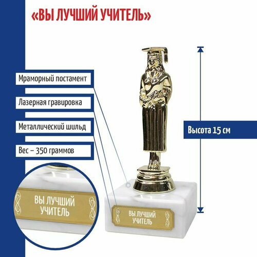 Подарки Статуэтка Учёба Ж "Вы лучший учитель" (15 см)