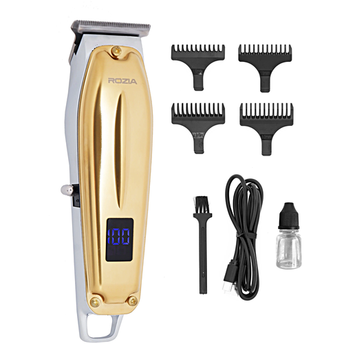 Машинка для стрижки волос HQ-355, Профессиональный триммер для стрижки волос, для бороды, усов, Золотистый