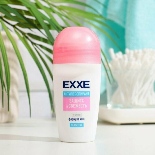 Антиперспирант ролик Exxe "Защита и свежесть" розовый sensitive, 50 мл (комплект из 8 шт)