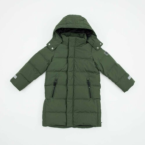 Куртка КОТОФЕЙ, размер 128, зеленый