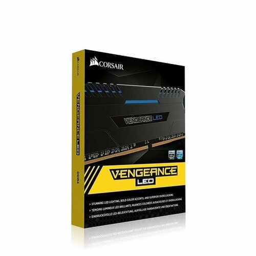 Модуль оперативной памяти Corsair Vengeance LED Blue DDR4 2x16Gb 3000MHz CMU32GX4M2C3000C15B