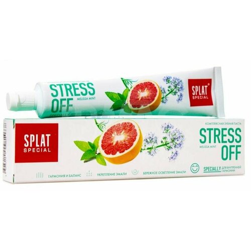 SPLAT Special Stress Off Melissa Mint Зубная паста-гель комплексная 75 мл