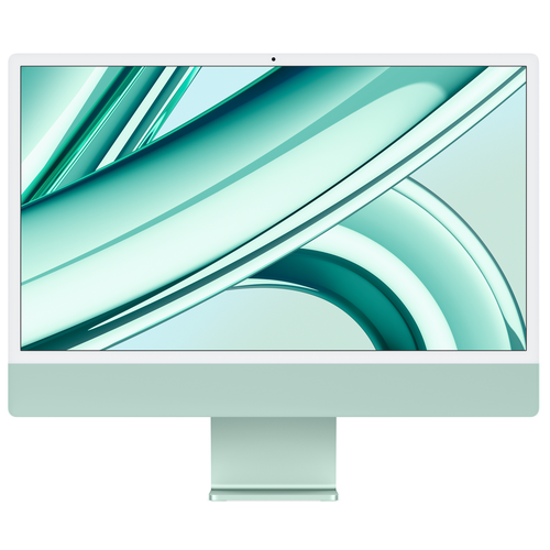 23.5" Моноблок Apple iMac 24" 2023 г. 4480x2520, Apple M3 NaN ГГц, RAM 8 ГБ, SSD 256 ГБ, Apple M3 10-core, MacOS, зелeный