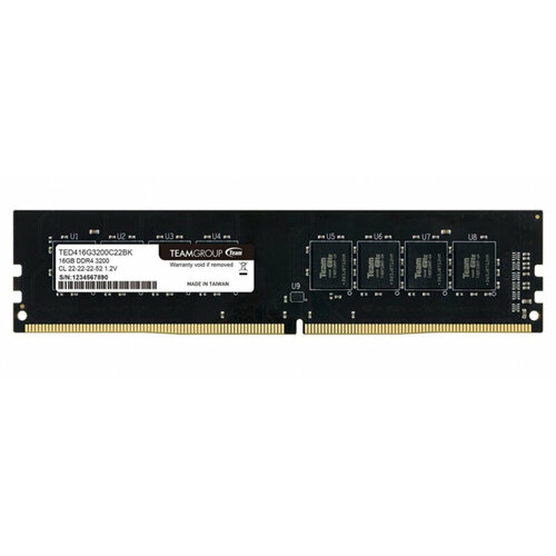 Оперативная память Team Group DDR4 16Gb 3200MHz pc-25600 ELITE CL22 1.2V (TED416G3200C22BK)