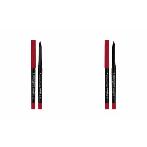 Topface Карандаш для губ водостойкий Stylo Lipliner, автоматический, тон 011, 1.1г, 2 шт.