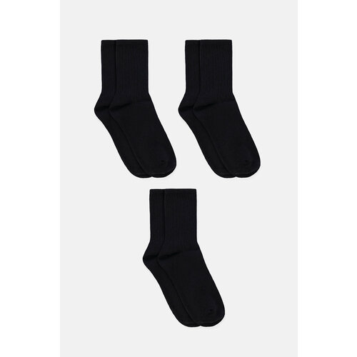 Носки Befree Базовые, размер 21-23, черный