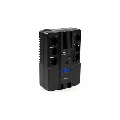 ИБП бастион SKAT-UPS SKAT-UPS 800-AID-IN-1x9 800 VA, EURO, розеток - 6 (8935)