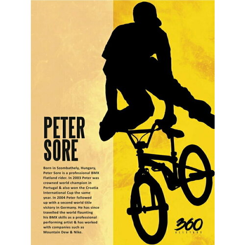 Плакат, постер на бумаге BMX: Peter Sore/спорт. Размер 30 х 42 см