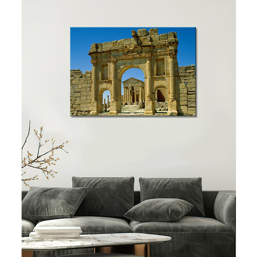 Картина/Картина на холсте для интерьера/Картина на стену/Картина для кухни/ - Тунис/Древний город Карфаген (1) 20х30