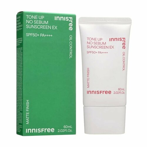 Innisfree Крем солнцезащитный Tone Up No Sebum Sunscreen SPF50 + PA ++++, 50 мл