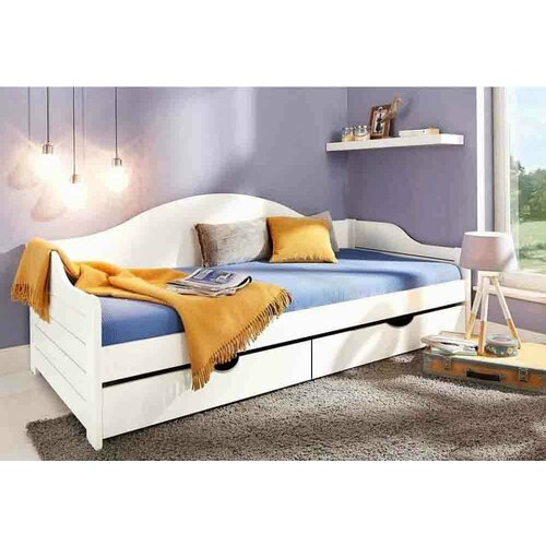 Кровать "Жасмин" № 1, 80 х 190 см, белая, ортопедическое дно, ящики для хранения