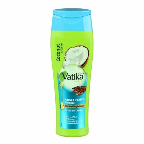 Шампунь для волос Dabur VATIKA Naturals Volume & Thickness для придания объёма, 200 мл (комплект из 4 шт)