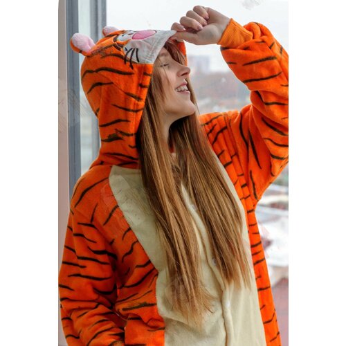 Кигуруми Тигр , размер 155-165, оранжевый