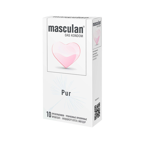 Презервативы Masculan Pur №10, ультратонкие презервативы, много смазки, 10 шт