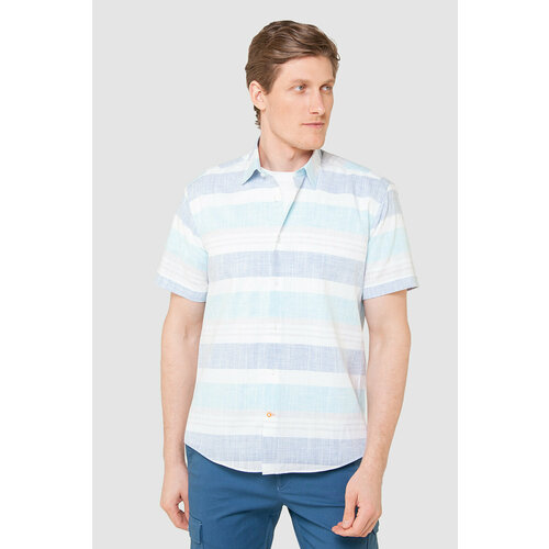 Рубашка KANZLER, размер 44, бирюзовый