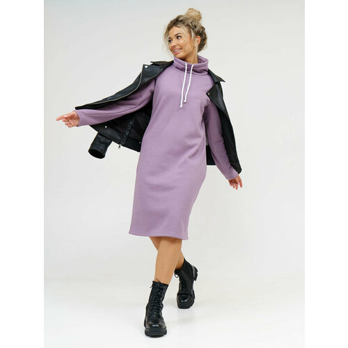 Платье NSD-STYLE, размер 56, фиолетовый