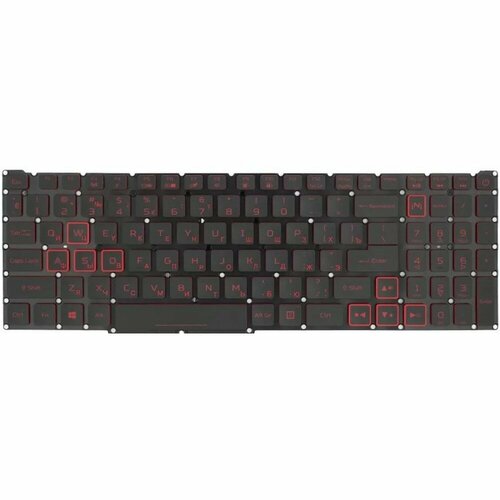 Клавиатура Acer Nitro 7 AN715 51 с подсветкой красной 03-0025