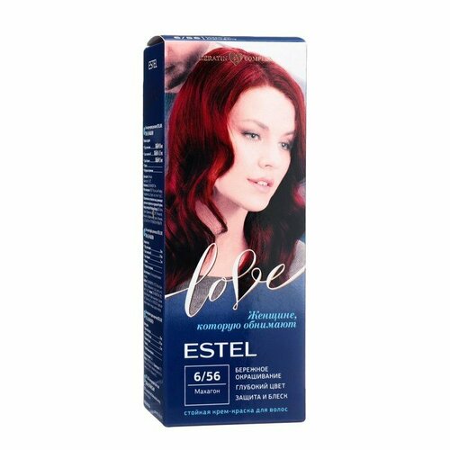 Стойкая крем-краска для волос ESTEL LOVE махагон (комплект из 5 шт)