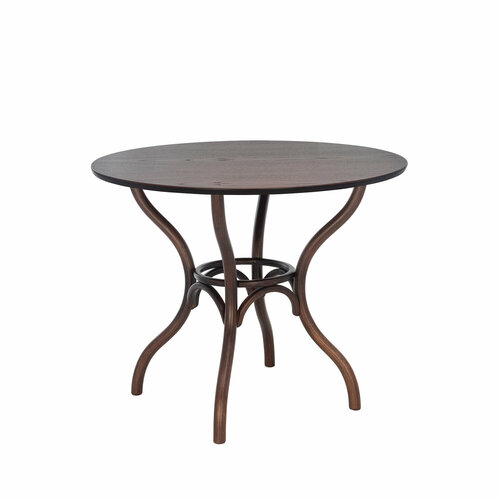 Стол Leset Tor, круглый, 75 см, темно-коричневый, МДФ, шпон, современный стиль