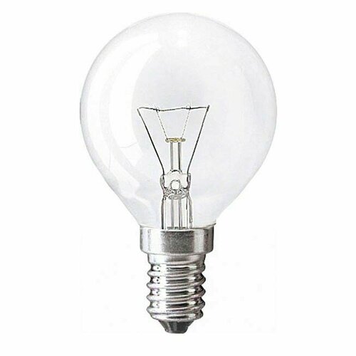 Лампа накаливания Philips P45 60W E14 CLминьон шарик прозрачная ЛОН Р45 60W CL E14