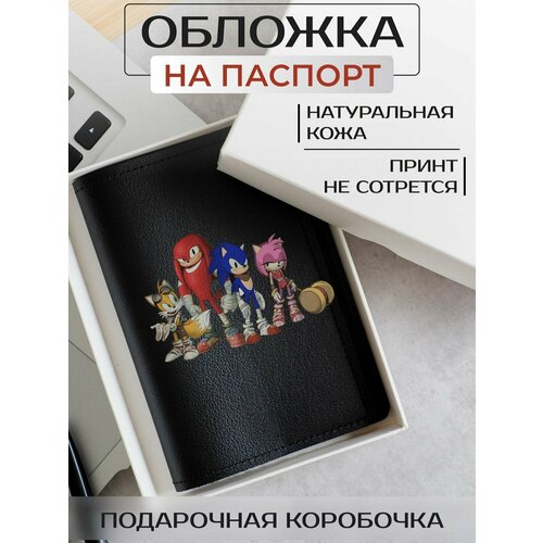 Обложка для паспорта RUSSIAN HandMade Обложка на паспорт Sonic OP01906, черный