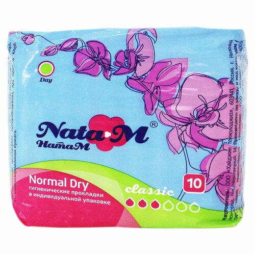 Nata M Прокладки гигиенические Classic Normal Dry, 10 шт