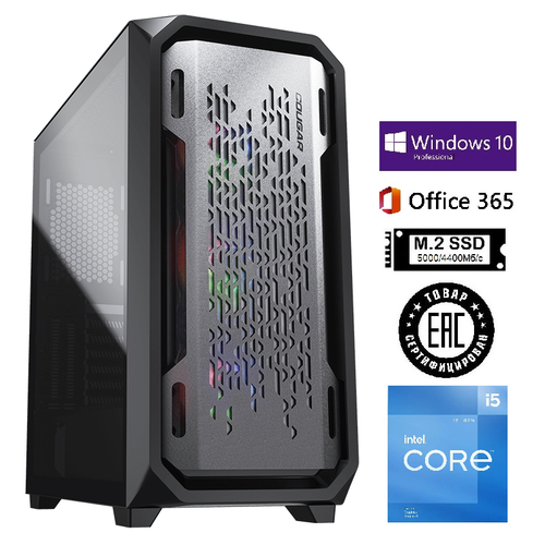 Системный блок SG-Intel Core i5-12400F/B760/DDR5 32Gb/SSD M.2 1 Tb/RTX 3060 12Gb/Cougar MX620 RGB-Black