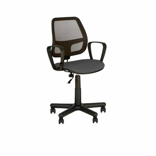 Кресло офисное альфа (GTP OH/5 C-38) спинка черн. сетка/сиденье сер.