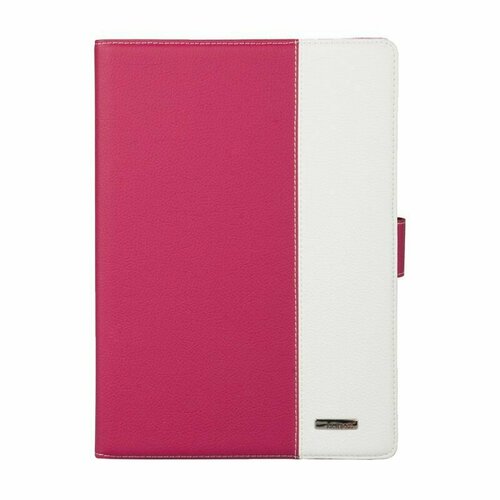 Чехол, сумка для планшета Apple iPad Air (A1474, A1475, A1476) "RICH BOSS", кожаный, розово-белый