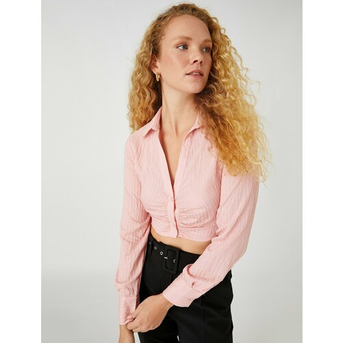 Рубашка KOTON, размер 38, розовый