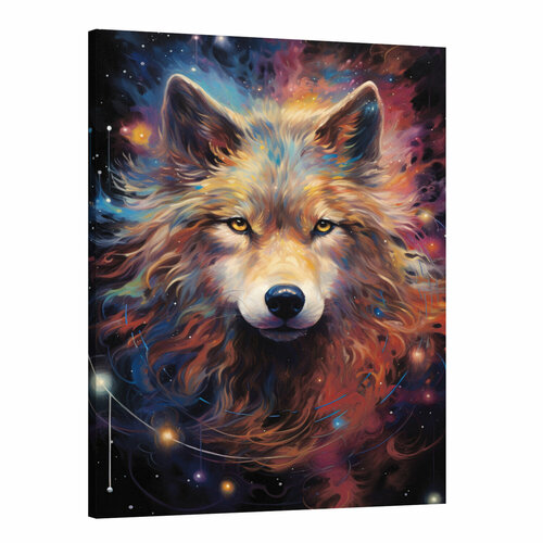 Интерьерная картина 50х70 "Волчье созвездие"