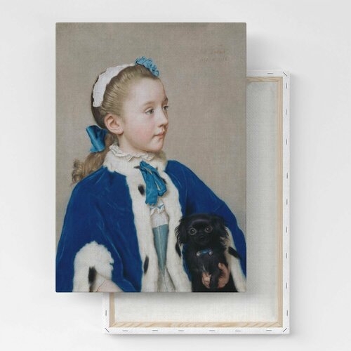 Картина на холсте, репродукция / Лиотар Жан-Этьен - Portrait of Maria Frederike / Размер 40 x 53 см