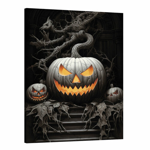 Интерьерная картина 50х70 "Хэллоуинская загадка"
