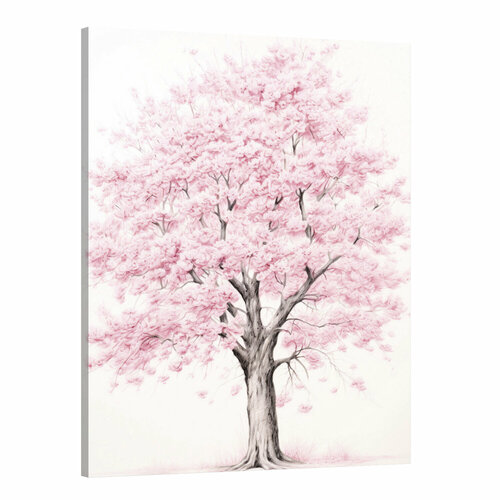 Интерьерная картина 50х70 "Розовое чудо"