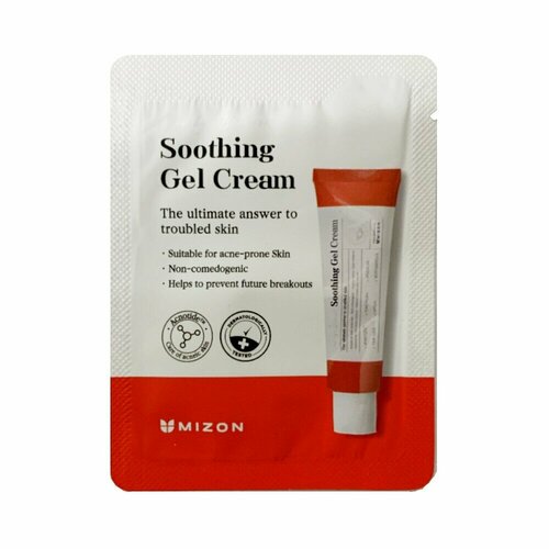 Крем пробник 2 мл, GOOD BYE BLEMISH SOOTHING GEL CREAM, Mizon, 2000763452717