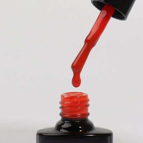Гель лак для ногтей «RED BOOM», 3-х фазный, 8 мл, LED/UV, цвет (76) (1шт.)