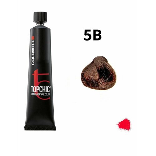 Goldwell TOPCHIC TUBA 5-B, Cтойкая крем-краска для волос, Базилия 60 мл