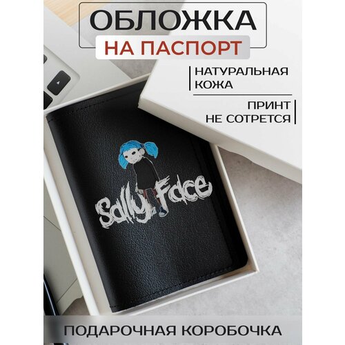 Обложка для паспорта RUSSIAN HandMade Обложка на паспорт Sally face OP01934, черный