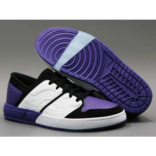 Кроссовки NIKE Air Jordan Nu Retro 1 Low, полнота D, размер 12 US, фиолетовый, черный
