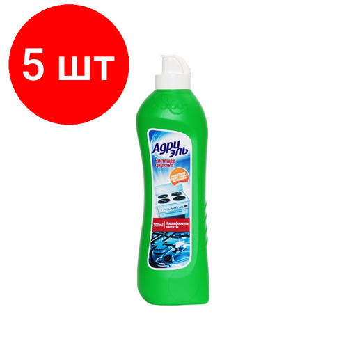 Комплект 5 штук, Средство для чистки плит адриэль 0.5л._СПб