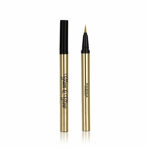 Подводка-лайнер для век Parisa Cosmetics Glam&Glow, тон 03 золотой, 1 мл
