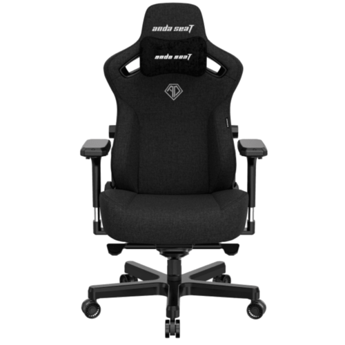 Кресло игровое Anda Seat Kaiser Frontier, цвет черный, размер XL (150кг), материал ПВХ (модель AD12)