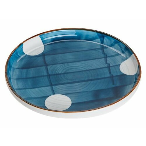 Тарелка-блюдо керамическая, 20х20х2.5 см, серия BLUE MARINE, PERFECTO LINEA (17-122000)