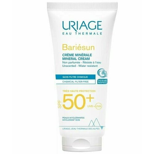 Урьяж Минеральный крем SPF 50+, 100 мл (Uriage, Bariesun)