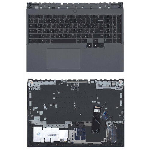 Клавиатура для ноутбука Lenovo Legion 5 Pro-16ACH6H топкейс (черный)