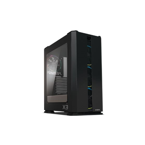 Корпус ZALMAN X3, ATX, BLACK, WINDOW, 2x3.5", 2x2.5", 2xUSB2.0, 2xUSB3.0, FRONT 3x120mm RGB, REAR 1x120mm RGB