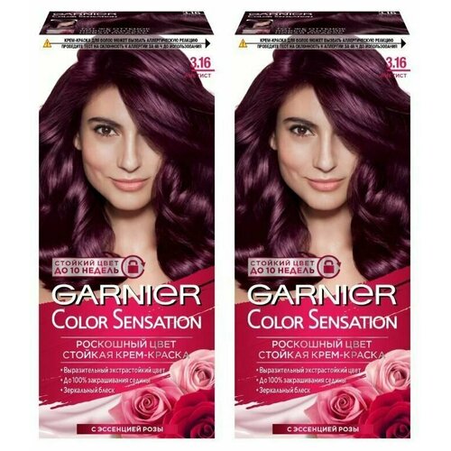 Garnier Краска для волос Color Sensation, тон 3.16 Аметист, 2 шт