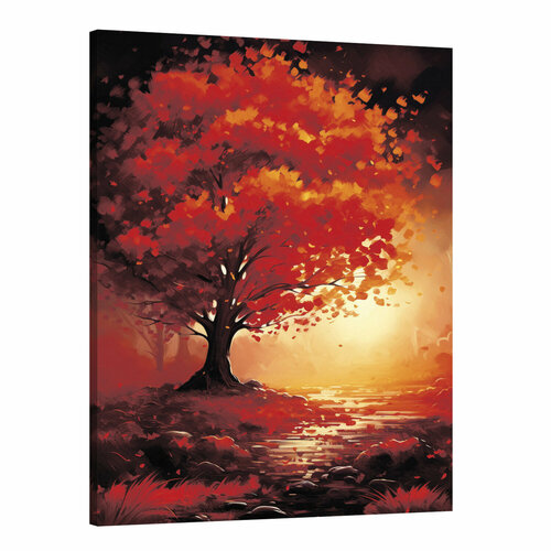 Интерьерная картина 50х70 "Осенний ковер"