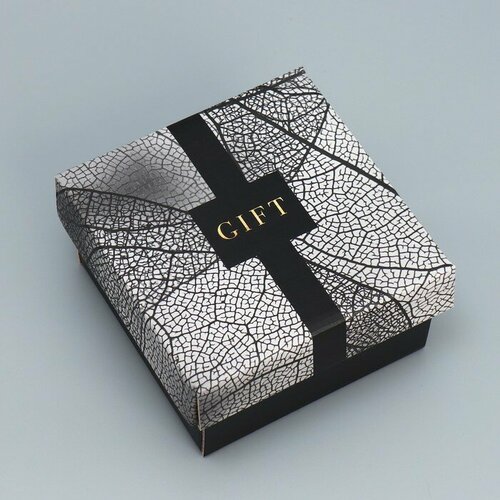 Коробка складная «Gift», 12 × 12 × 6.5 см