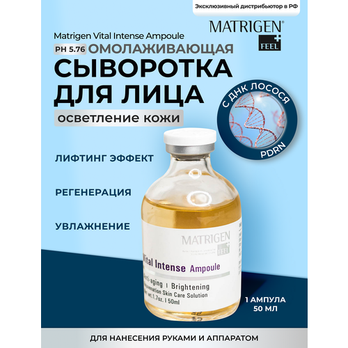 Matrigen Vital Intense Ampoule Ампульная / антивозрастная / омолаживающая сыворотка для лица / BBG449 / под / для мезороллера и дермапен / 50 мл